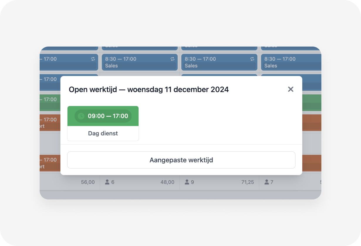 Personeelsplanning Maken | Eenvoudig Rooster Beheren | Werktijden.nl